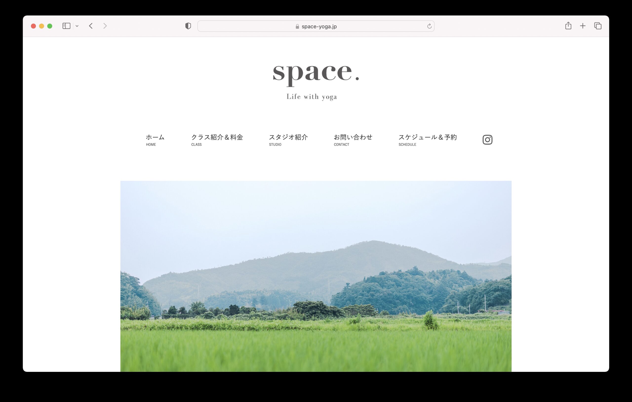 WPテーマMinimal Cafe事例｜鳥取県松江市のヨガスタジオのホームページ – ワードプレステンプレート Minimal WP | 日本語でシンプル＆おしゃれな有料WordPressテーマ